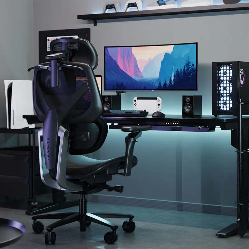 ThunderX3 Flex Pro Mesh Black Gaming Chair | Infiniarc